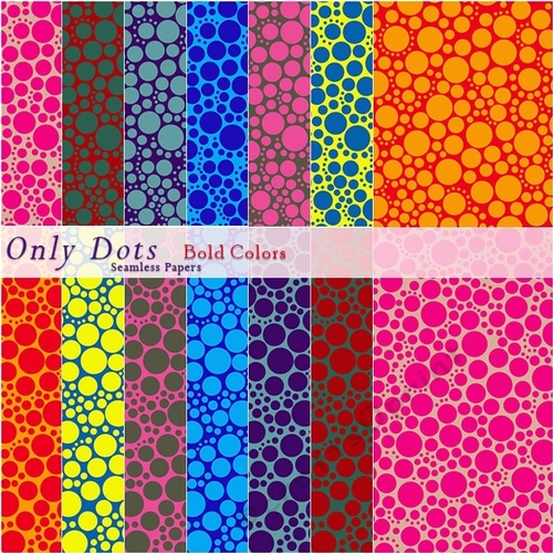 Only Dots Seamless Papers - Bold Colors - CUP1090627_2048 | Craftsuprint