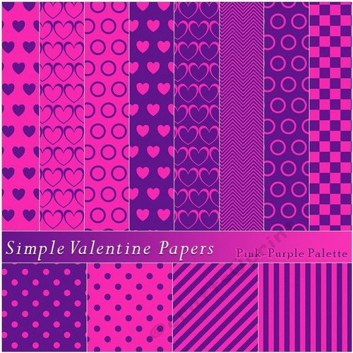 Simple Valentine Papers C - Pink-Purple Palette - CUP1092076_2048 ...