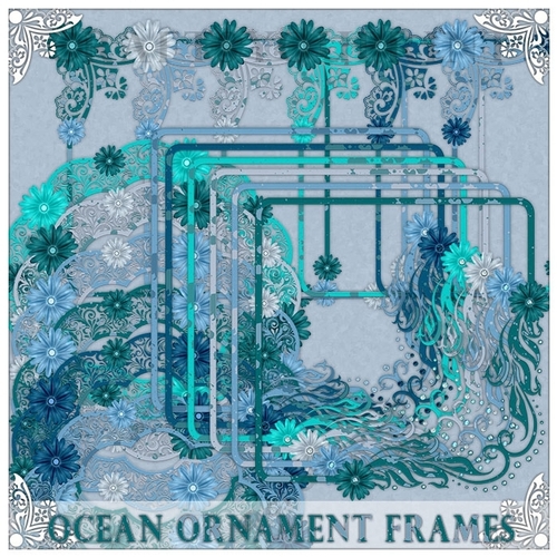 Ocean Ornamental Frames - CUP962983_2048 | Craftsuprint