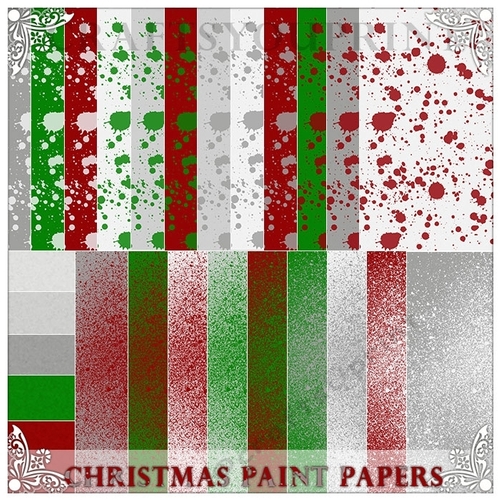 White Christmas Paint Papers - CUP966245_2048 | Craftsuprint
