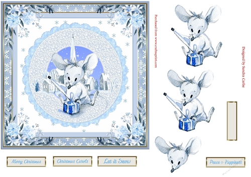 Christmas Let it Snow Topper 4 - CUP1000292_719 | Craftsuprint