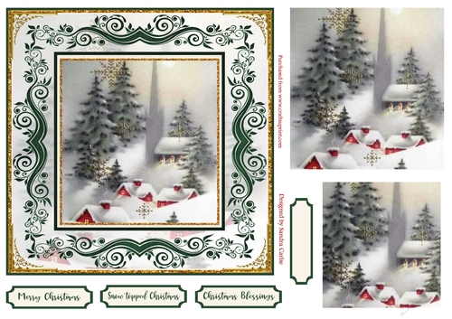 Snow Topped Christmas Topper - CUP1002525_719 | Craftsuprint