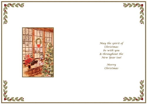 Christmas Greetings Insert 2 - CUP1004067_719 | Craftsuprint