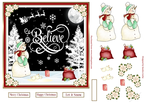 Christmas in the Snow Topper 5 - CUP1008394_719 | Craftsuprint