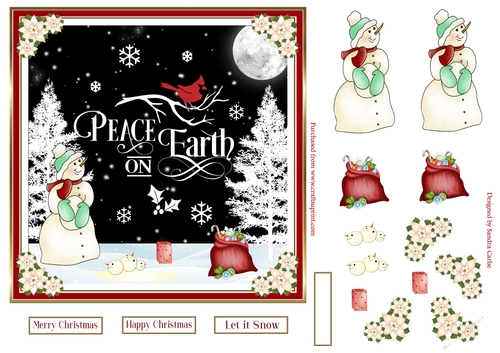 Christmas in the Snow Topper 13 - CUP1008418_719 | Craftsuprint