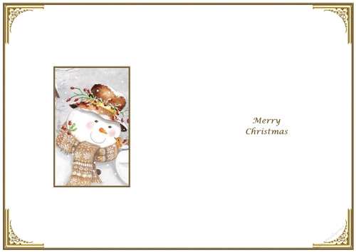 Christmas Happy Snowman Insert - CUP1011300_719 | Craftsuprint