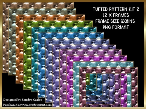 Tufted Pattern 12 x Frames Kit 2 - CUP1020365_719 | Craftsuprint