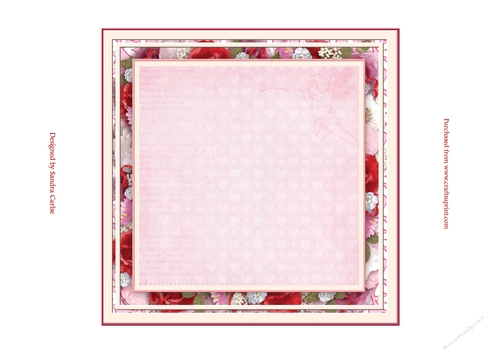 Single Rose Matching Blank Insert - CUP1022042_719 | Craftsuprint