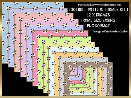 Football Frames Kit - CUP1033660_719 | Craftsuprint
