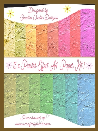 Plaster Effect x 15 A4 Background Paper Kit 1 - CUP1035026_719 ...