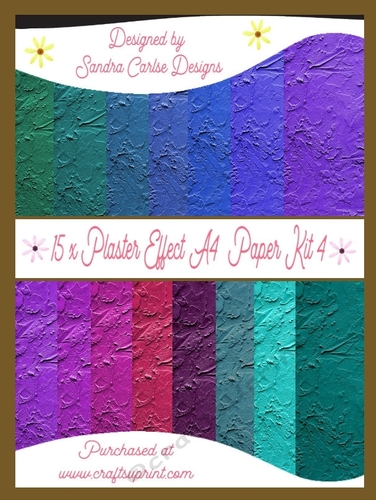 Plaster Effect x 15 A4 Background Paper Kit 4 - CUP1035031_719 ...