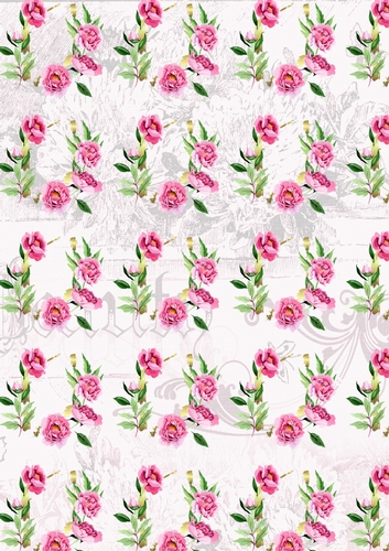 Butterflies & Flowers Backing Paper 4 - CUP1048069_719 | Craftsuprint