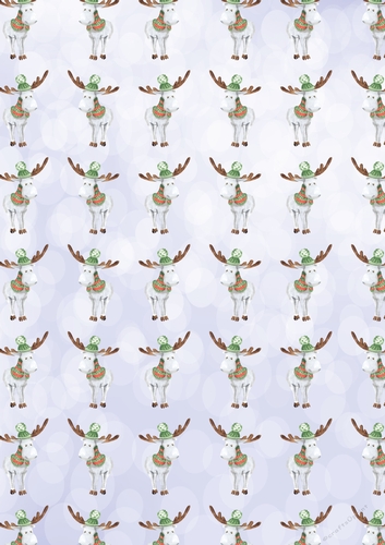 Christmas Rudolph Backing Paper 2 - CUP1051225_719 | Craftsuprint