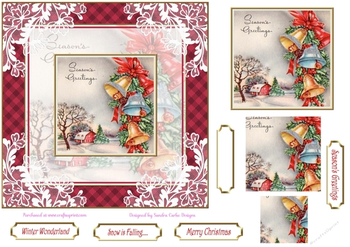 Christmas Seasons Greetings Topper 2 - CUP1070825_719 | Craftsuprint