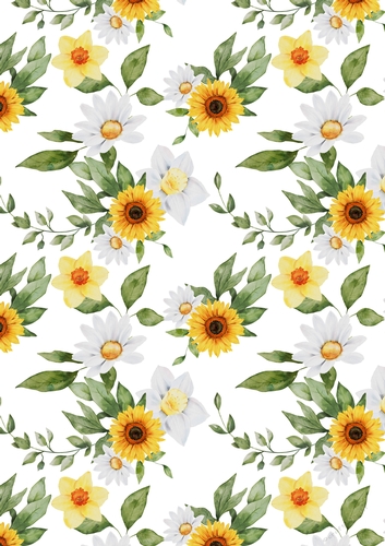 Spring Floral Pattern Background Paper 2 - CUP1149806_719 | Craftsuprint