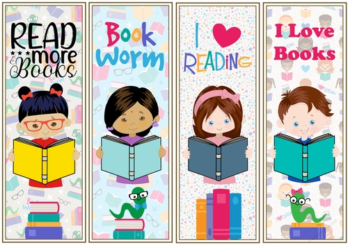 I love reading children 4 x bookmarks sheet 3 - CUP1153578_719 ...
