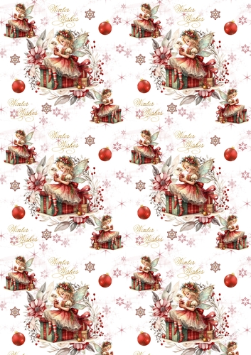 Christmas Fairy wreath backing paper 10 REQUEST - CUP1333823_719 ...