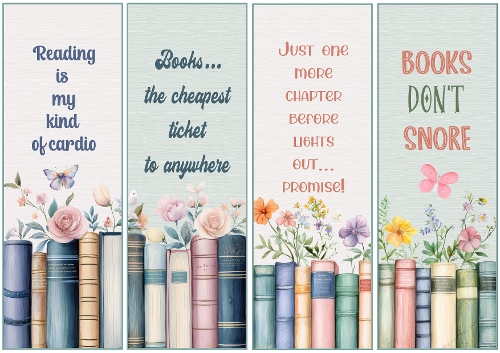 Pretty 4 x bookmarks 2 - CUP1388815_719 | Craftsuprint