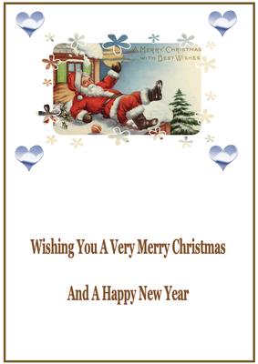 Santa Slipping in the Snow Insert - CUP155419_719 | Craftsuprint