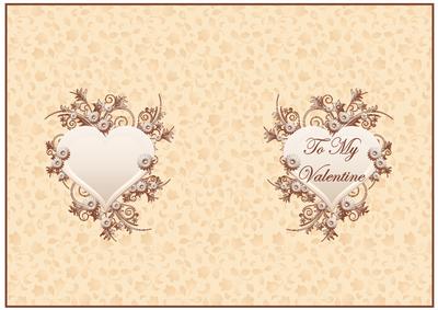 Hearts & Flowers Card Insert - CUP175691_719 | Craftsuprint