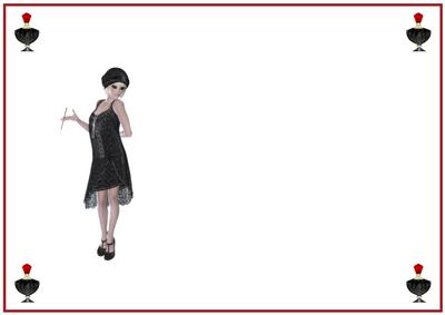 Birthday Flapper Girl Insert 1 - CUP212731_719 | Craftsuprint