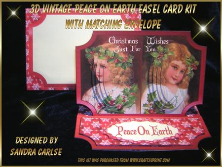 Vintage Christmas Peace on Earth Easel Card Kit - CUP261984_719 ...