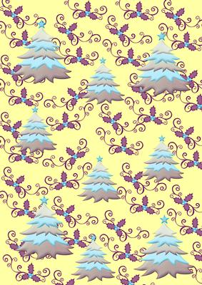 Christmas Trees Background Paper 1 - CUP269650_719 | Craftsuprint