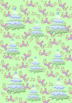 Christmas Trees Background Paper 4 - CUP269652_719 | Craftsuprint