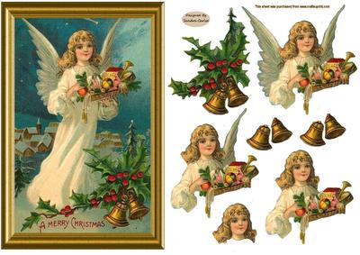 Christmas Holly Decoupage Topper - CUP277405_719 | Craftsuprint