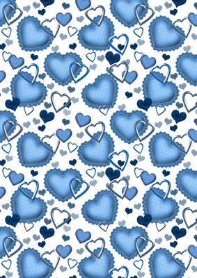 Blue Hearts Backing Paper - CUP285025_719 | Craftsuprint