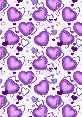Purple Hearts Backing Paper - CUP285026_719 | Craftsuprint