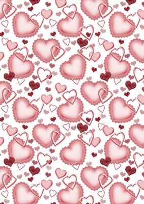 Light Pink Hearts Backing Paper - CUP285032_719 | Craftsuprint