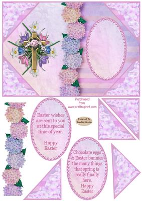 Easter Flowers Decoupage Topper - CUP409181_719 | Craftsuprint