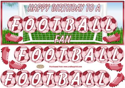 Happy Birthday to a Football Fan Large Dl Card Front - CUP413031_719 ...