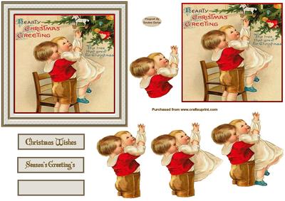 A Hearty Christmas 5'' Square Card Front - CUP479571_719 | Craftsuprint