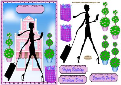 Fabulous Fashion Card Front 4 - CUP494904_719 | Craftsuprint