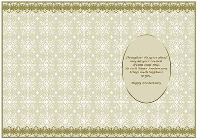 Patterned Anniversary Insert - CUP528619_719 | Craftsuprint