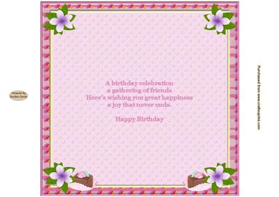 The Cake Shop - Birthday Insert 1 - CUP532273_719 | Craftsuprint