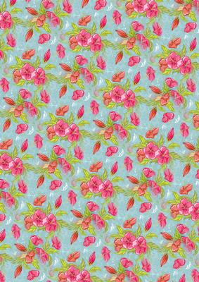 Pretty Pink Flowers Backing Paper 3 - CUP559100_719 | Craftsuprint
