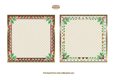 Happy Holidays 2 x Inserts - CUP573035_719 | Craftsuprint