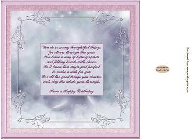 Happy Birthday Insert 4 - CUP614628_719 | Craftsuprint