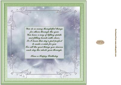 Happy Birthday Insert 2 - CUP614629_719 | Craftsuprint