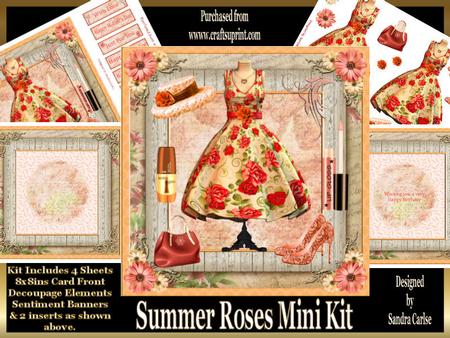 Summer Roses Mini Kit - CUP668927_719 | Craftsuprint