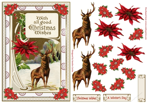 Winters Day Vintage Christmas Topper - CUP739157_719 | Craftsuprint