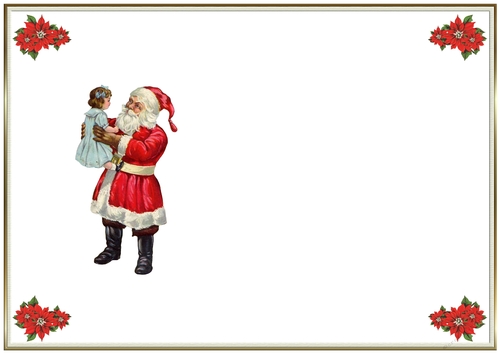 Santa Claus Christmas Blank Insert - CUP739177_719 | Craftsuprint
