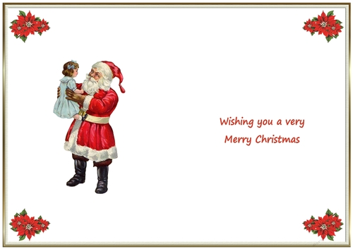 Santa Claus Christmas Insert - CUP739178_719 | Craftsuprint