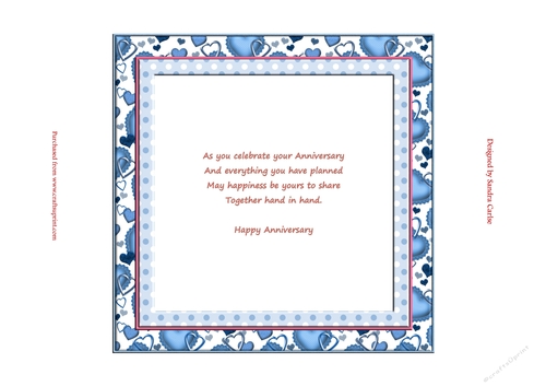 Happy Anniversary 5 Insert - CUP763211_719 | Craftsuprint