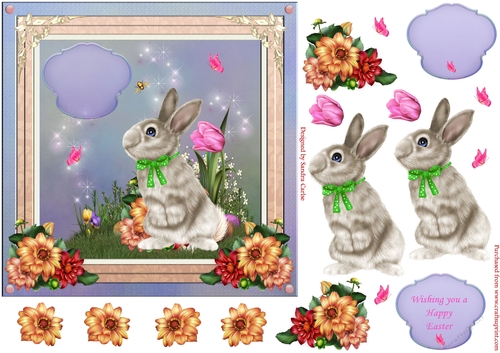 Easter Wishes Decoupage Topper 3 - CUP774258_719 | Craftsuprint