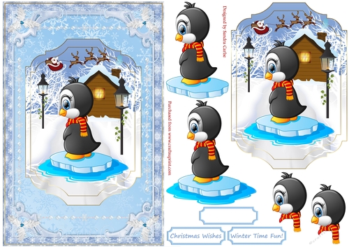 Winter Time Fun Topper 1 - CUP798994_719 | Craftsuprint