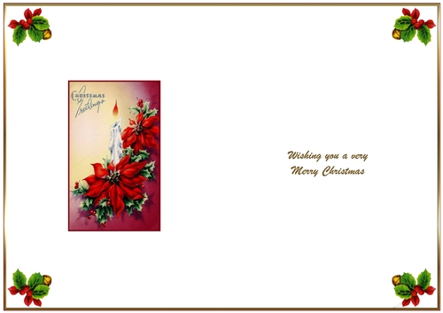 Christmas Greetings Insert - CUP814558_719 | Craftsuprint
